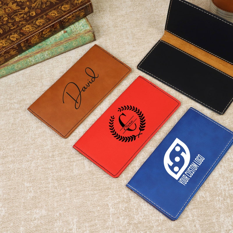 Leather Checkbook Cover - Etsy