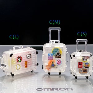 Dollhouse Miniature Travel Suitcase Luggage With Sticker - Etsy