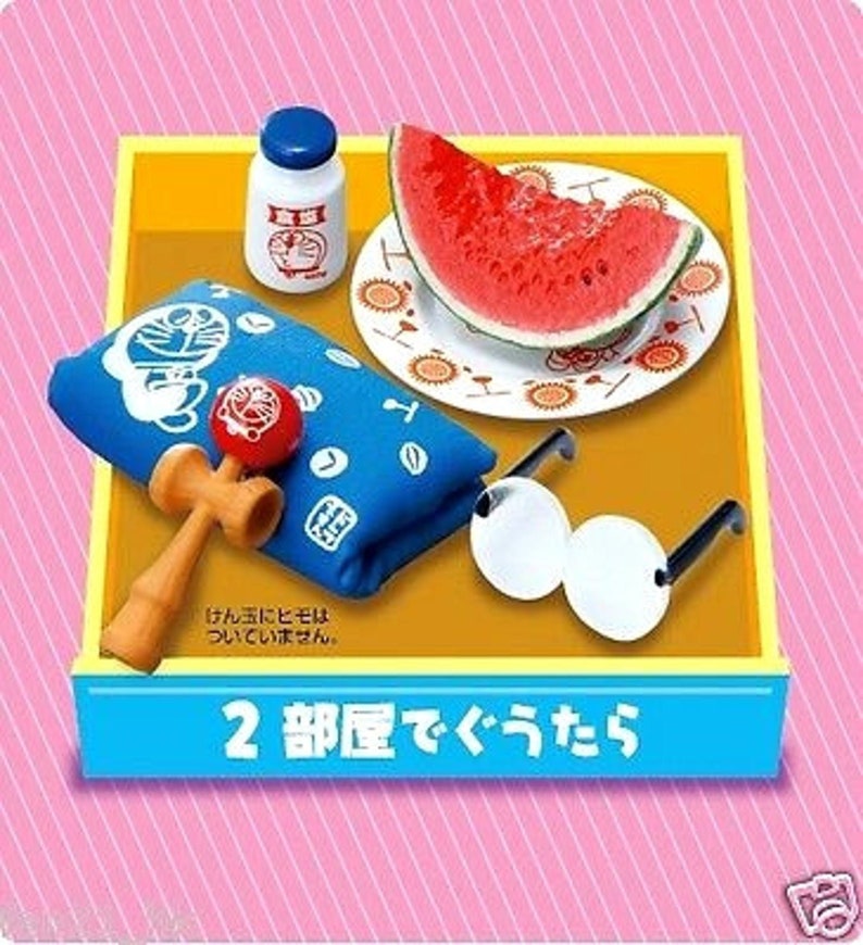 Re-ment Dollhouse Miniature Doraemon Stationery/ Sport/ School Bag ...