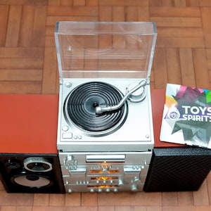 Full Component Dollhouse Miniature Radio, Music Stereo Equipment ...