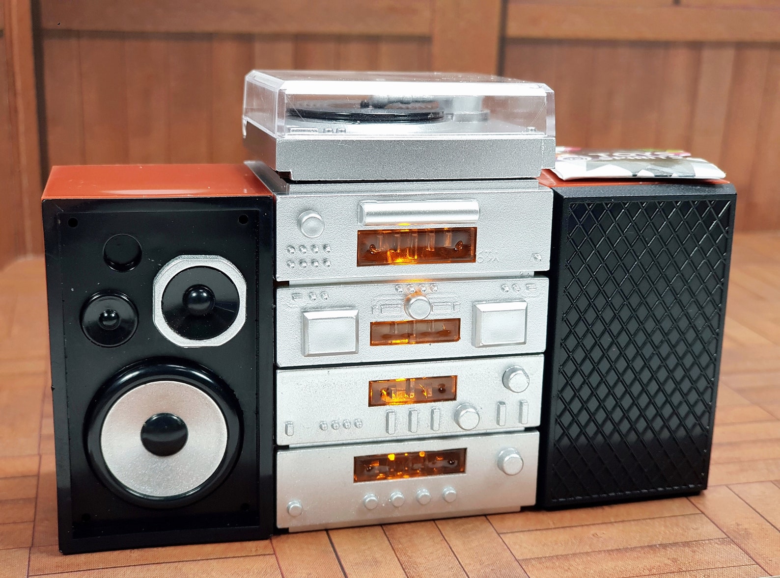 SALE Full Component Dollhouse Miniature Radio, Music Stereo Equipment ...
