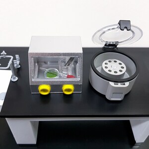 Dollhouse Miniature Lab Mascot Laboratory Science Research Lab- Glove ...