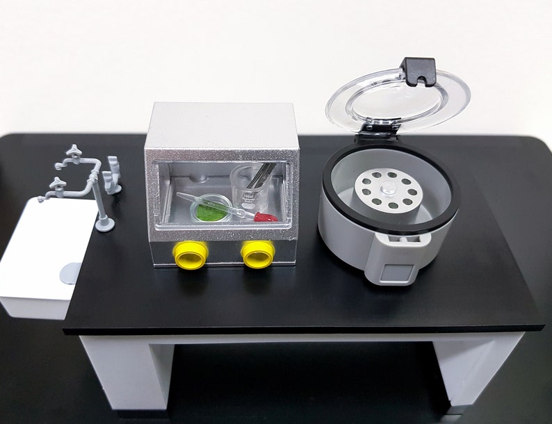 Dollhouse Miniature Lab Mascot Laboratory Science Research Lab- Glove ...