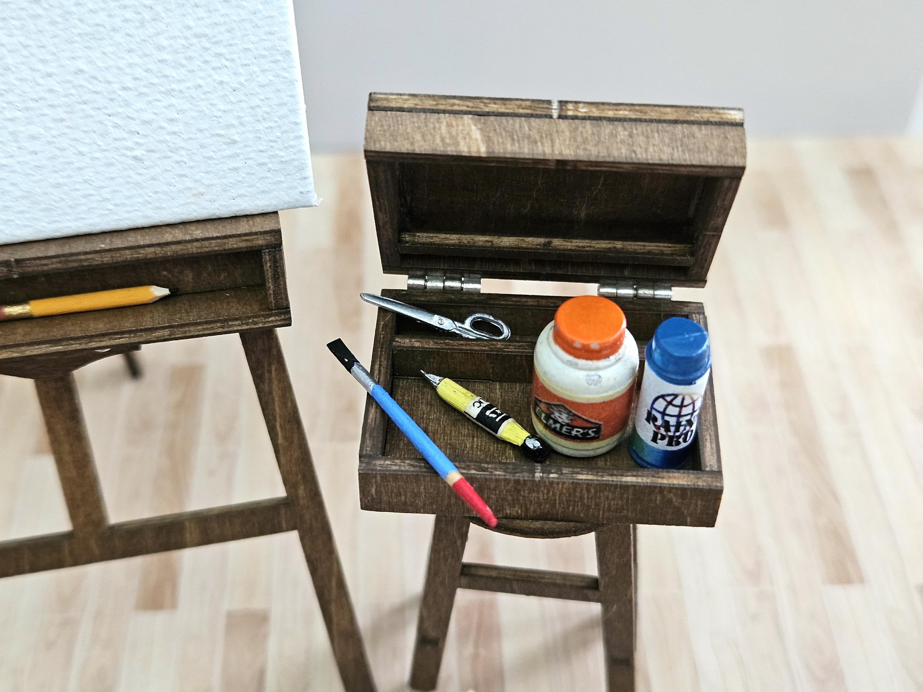 1:12 Scale Dollhouse Miniature Art Supplies Goods and Accessories- Art ...
