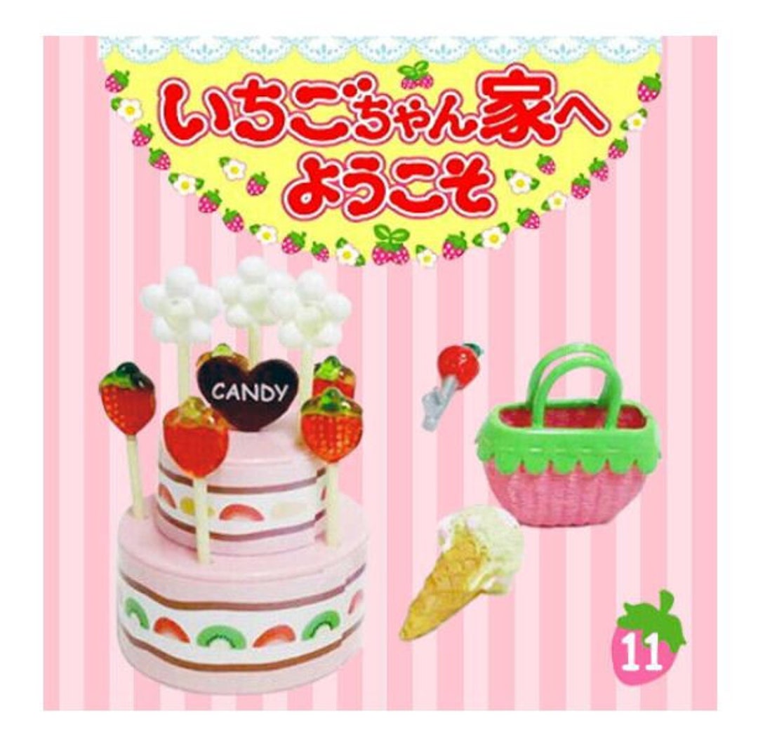 SALE 1/6 Scale Re-ment Dollhouse Miniature Welcome to My Strawberry House No.11 Secret Set ...