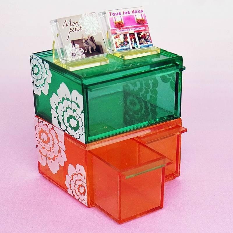 1/6 Scale Re-ment Miniature Storage Beauty No.1 - Colorful Storage Case ...