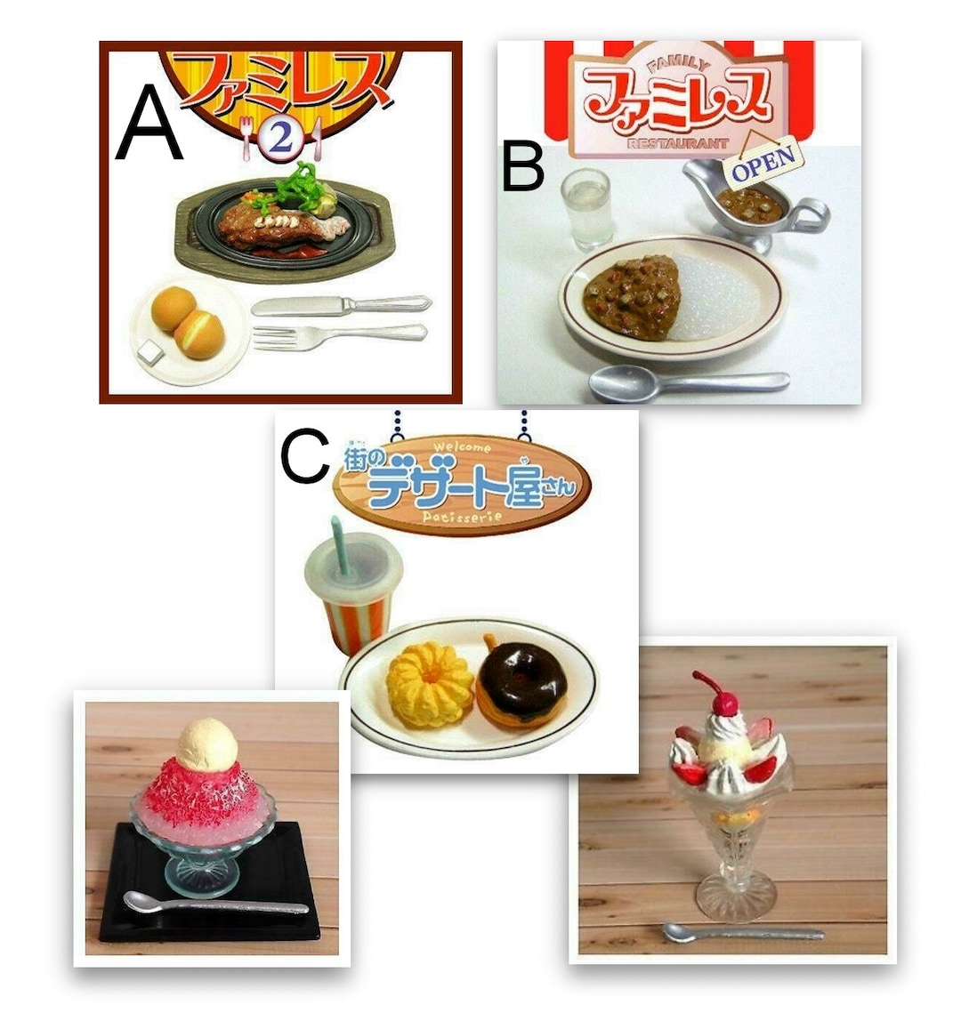 Re-ment Dollhouse Miniature Family Dessert / Food Restaurant - Etsy