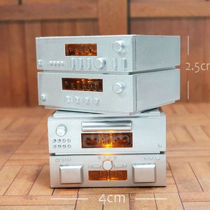 Full Component Dollhouse Miniature Radio, Music Stereo Equipment ...