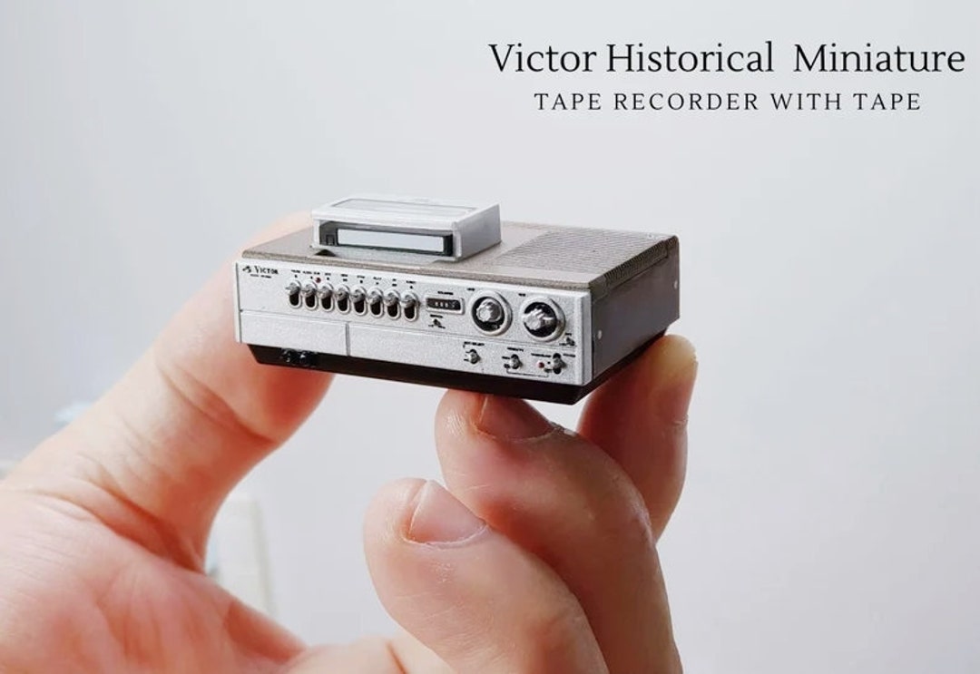 Retro Victor Historical Dollhouse Miniature Collection VCR VHS Tape ...