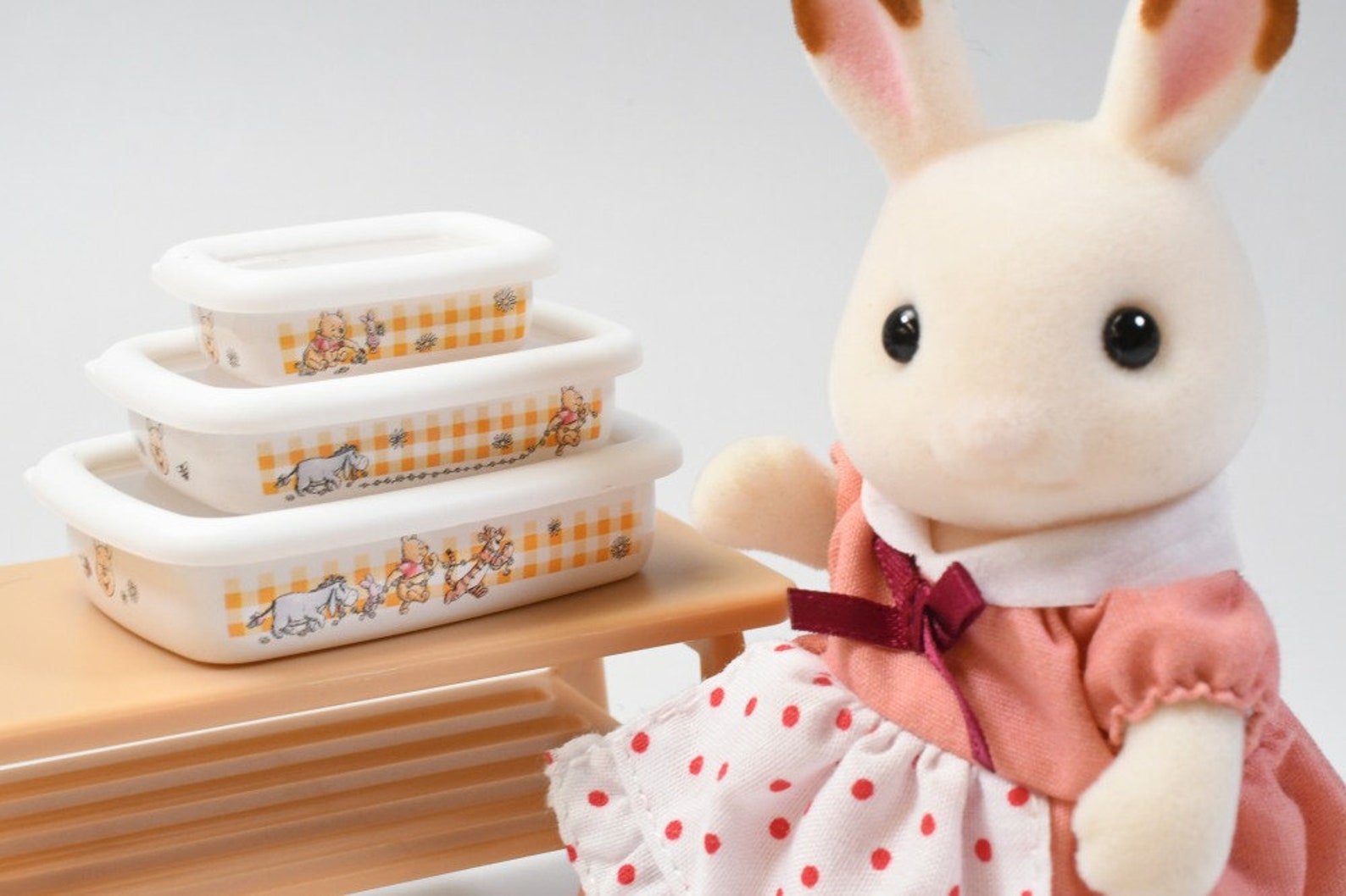 The FUJIHORO Winnie the Pooh Dollhouse Miniature Cooking Diorama ...