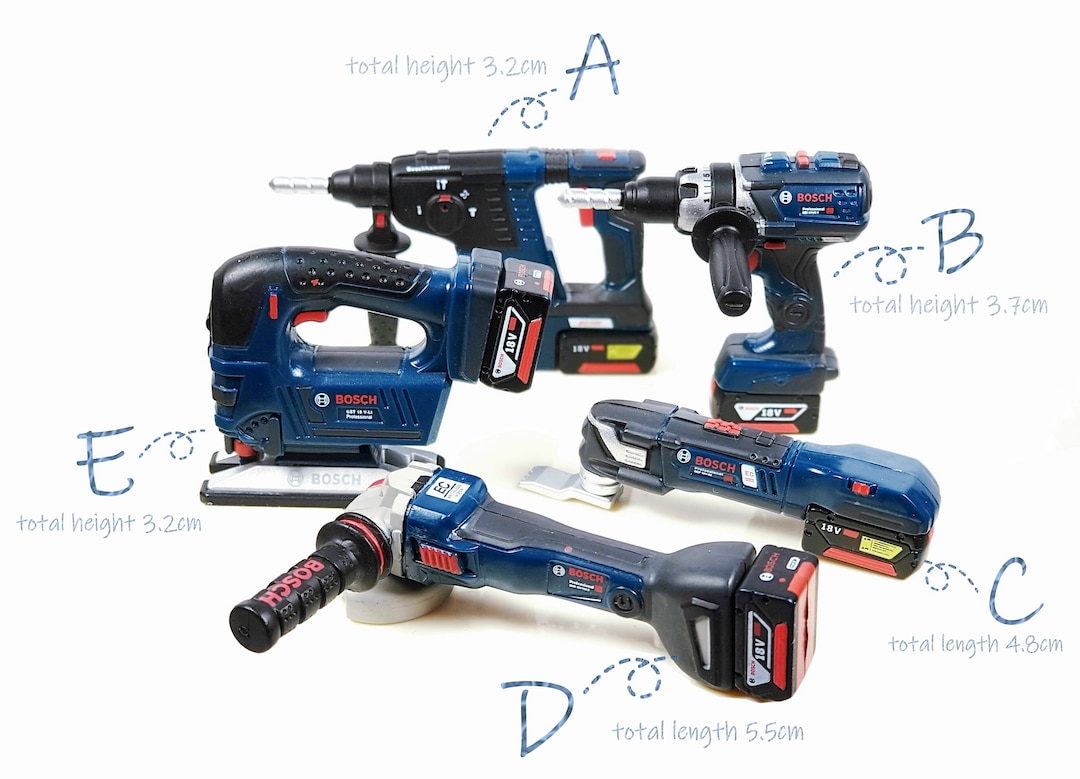 Bosch Dollhouse Miniature Professional Power Tool Series Collection ...