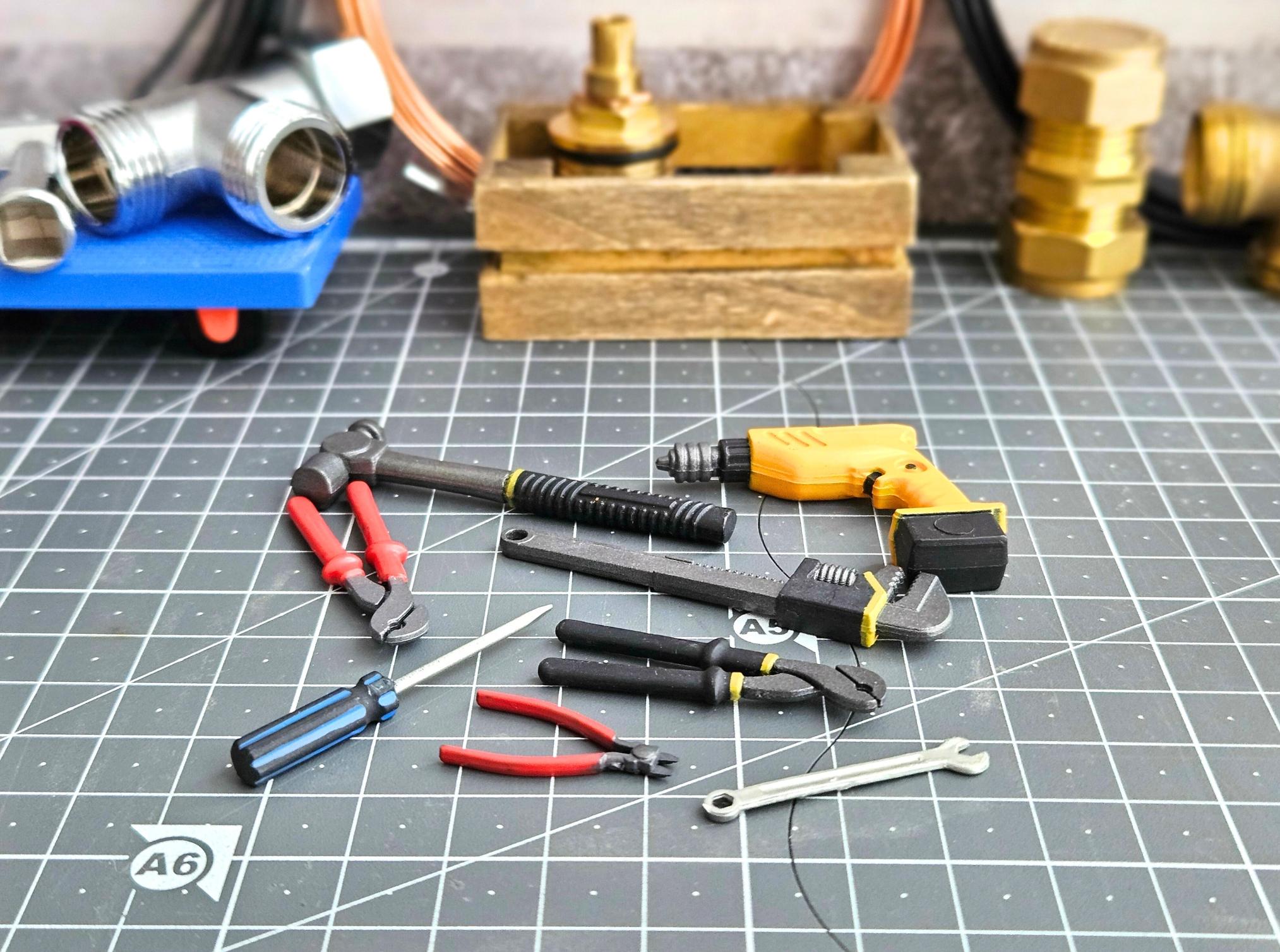 Diorama Miniature DIY Mini Power Tools and Tools Box - Etsy