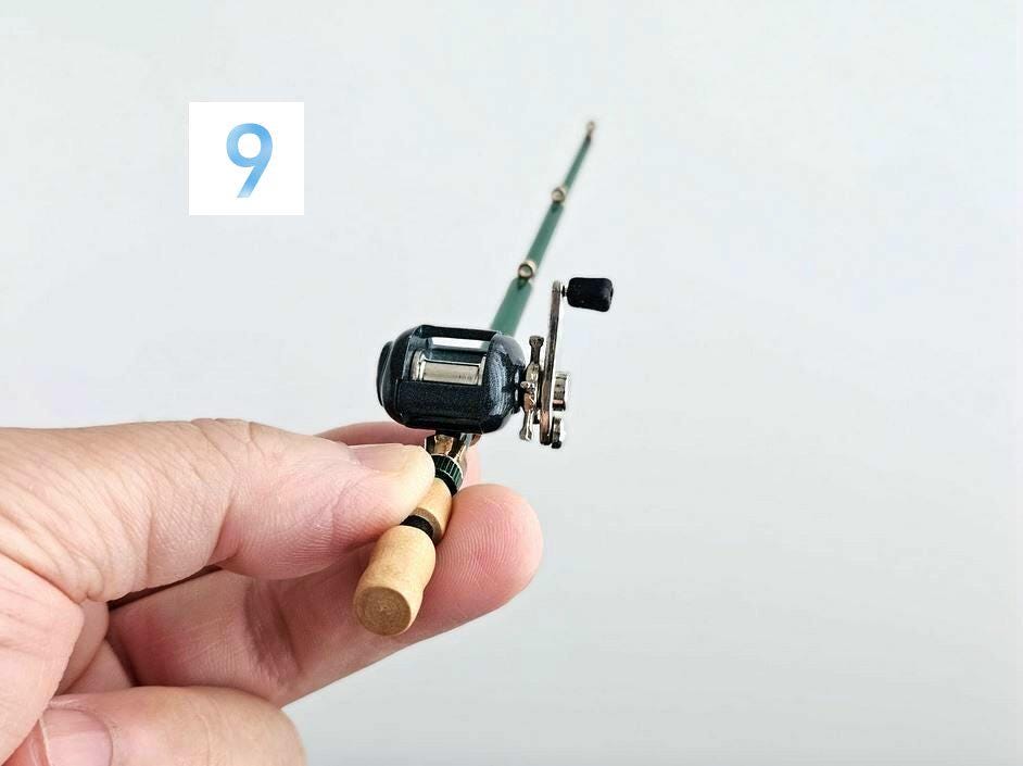 Real Catch! Miniature Mini Fishing Gear Mascot - Fishing Rod, Reel ...