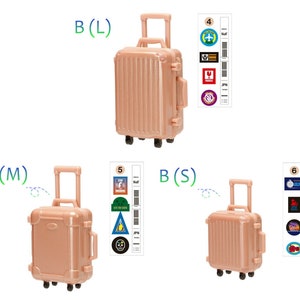 Dollhouse Miniature Travel Suitcase Luggage With Sticker - Etsy