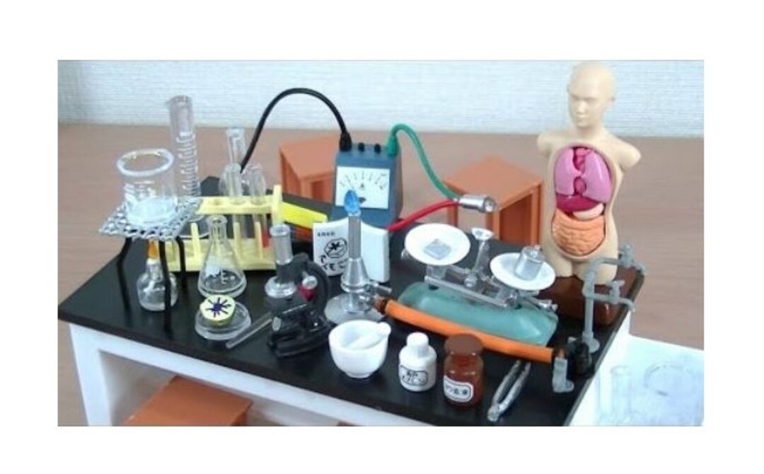 SALE リーメント Re-ment Dollhouse Miniature Series Science Lab Room Series ...