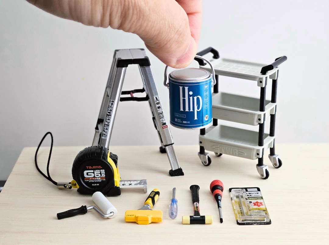 SALE Dollhouse Miniature Home Center DIY Workshop Tools - Hammer, Tool ...