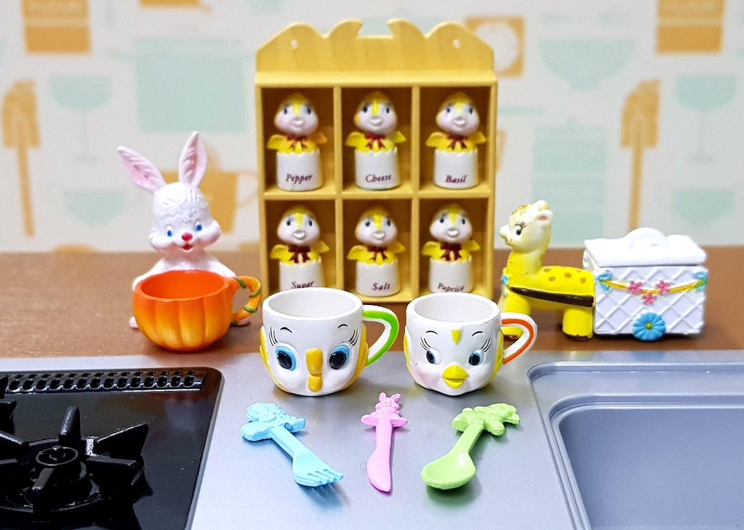 1/6 Scale Re-ment Dollhouse Miniature Fairytale Tableware -baby Chicks ...