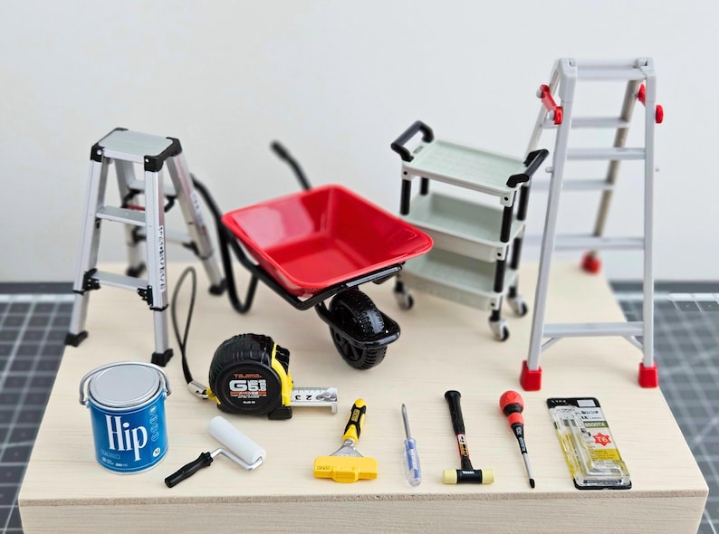 SALE Dollhouse Miniature Home Center DIY Workshop Tools - Hammer, Tool ...