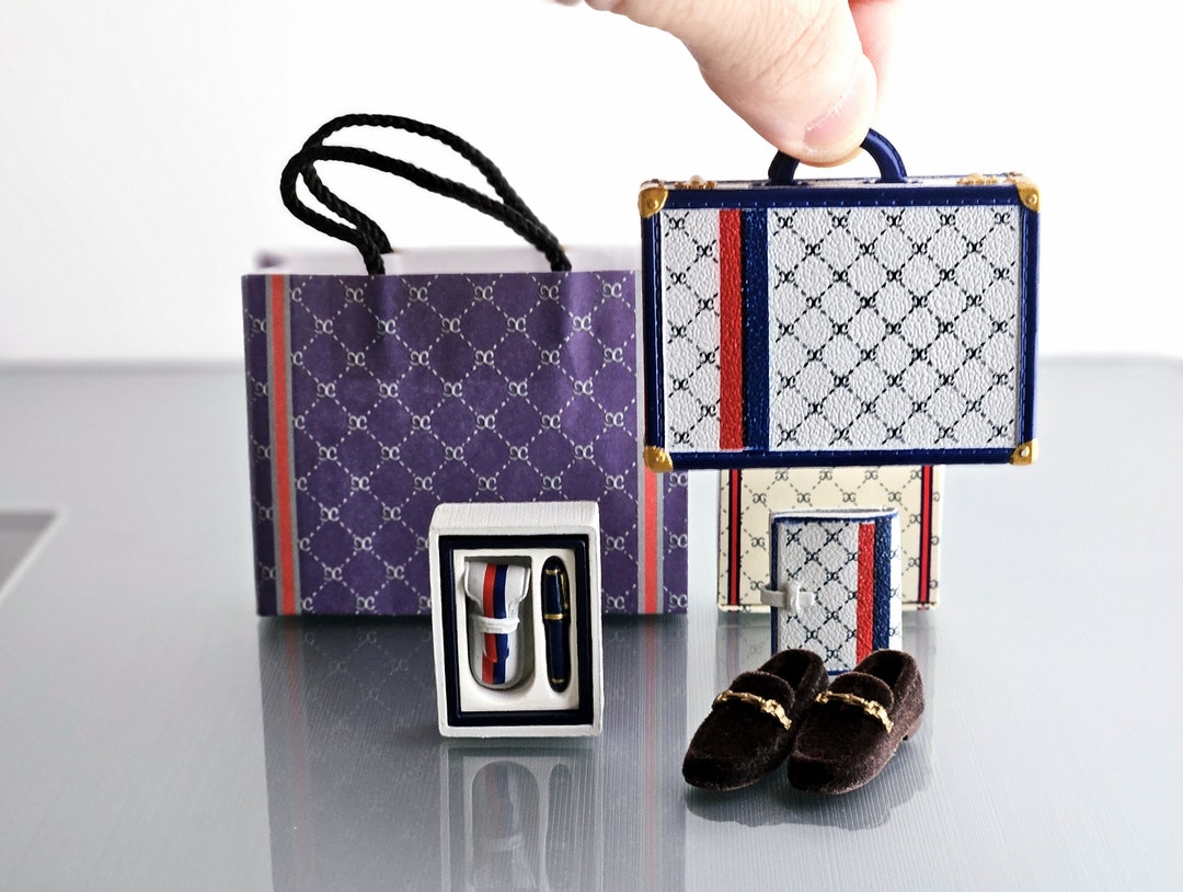 Re-ment Dollhouse Miniature Department Store - Gentleman Luxury Bag ...
