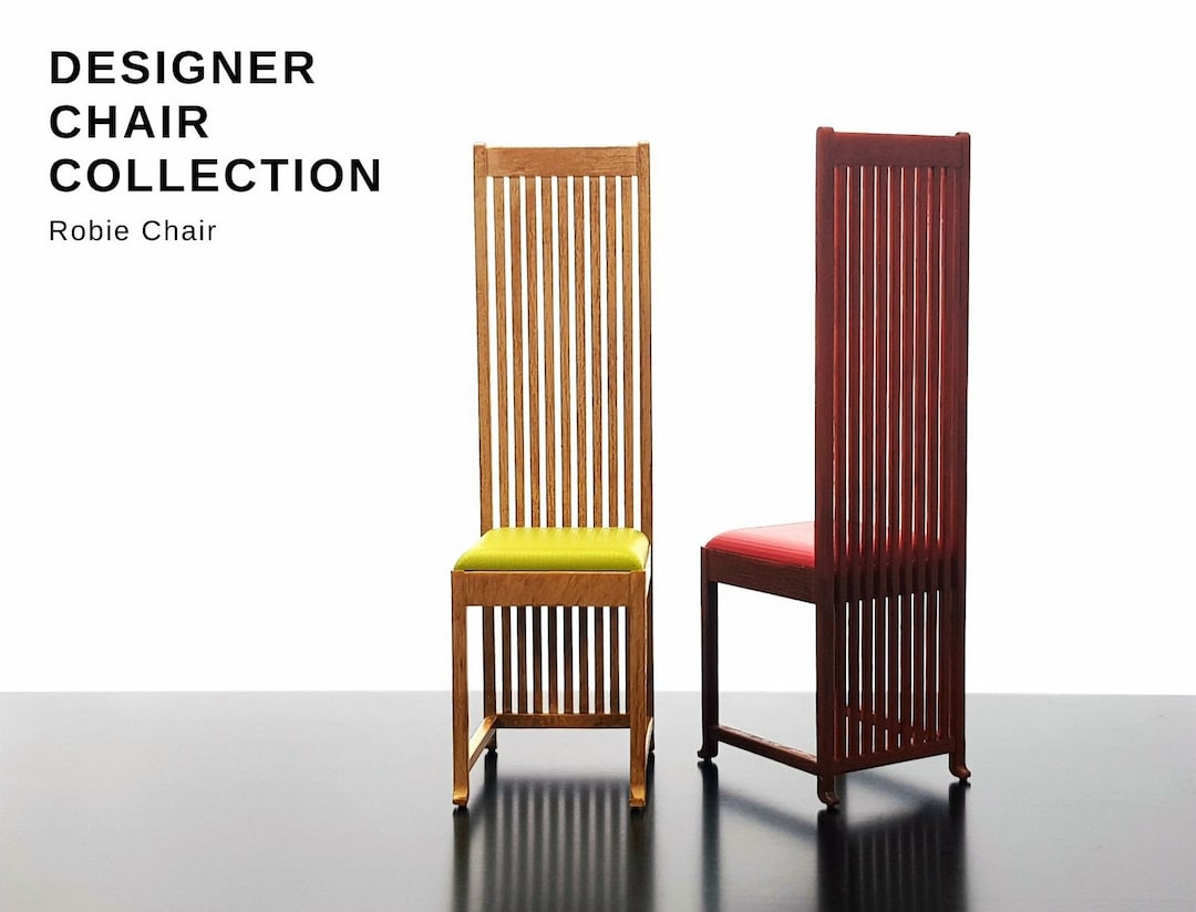 Original Miniature Designer Chair Collection 1/12 Scale - Robie Chair ...