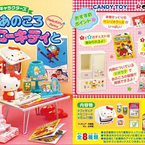 Sale Re-ment Dollhouse Miniature Hello Kitty Room Table Lamp, Mini ...