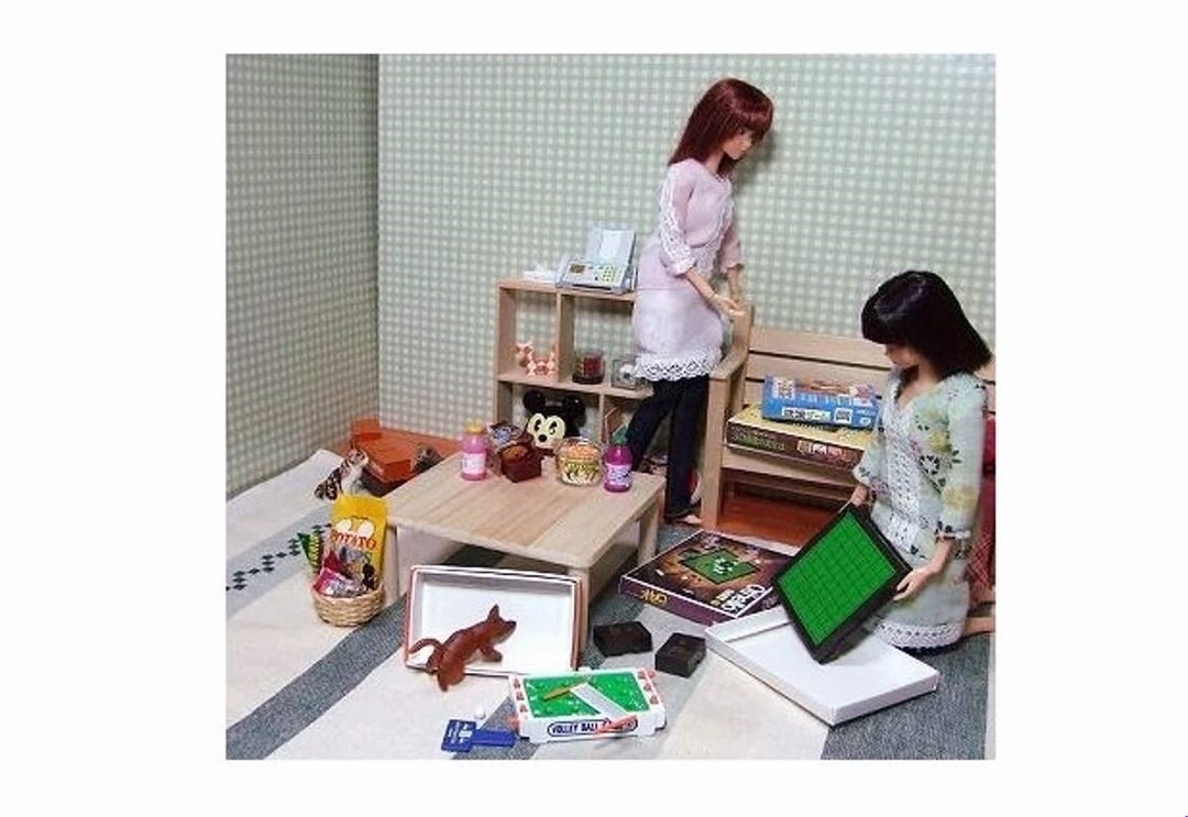 1/6 Scale Megahouse Dollhouse Miniature Family Game Collection #1 ...