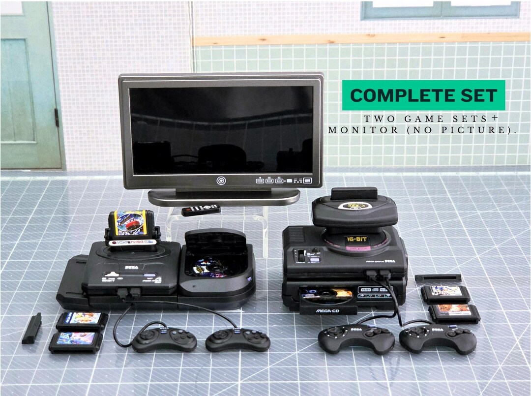 SALE SEGA History Collection Mega Drive Edition Dollhouse Miniature PC ...
