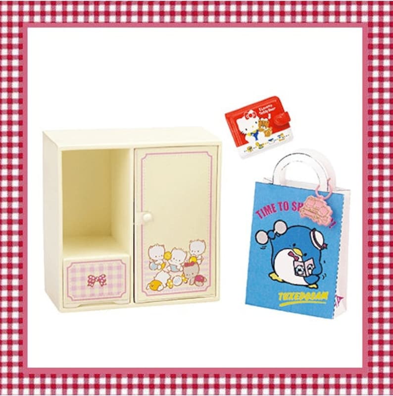 Sale Re-ment Dollhouse Miniature Hello Kitty Room Table Lamp, Mini ...
