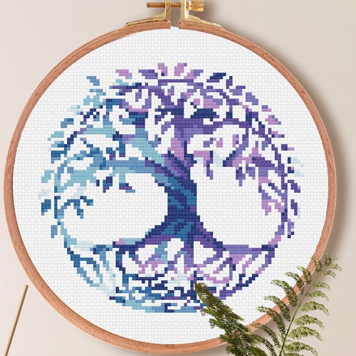 Tree of Life Cross Stitch Pattern - Etsy
