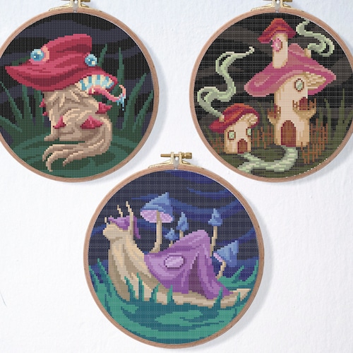 Plastic Canvas Stabby Hobby Haunted Cottage Core Fae Goth Haunted ...