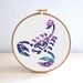 Scorpio Zodiac Sign Cross Stitch Pattern Astrology Galaxy - Etsy
