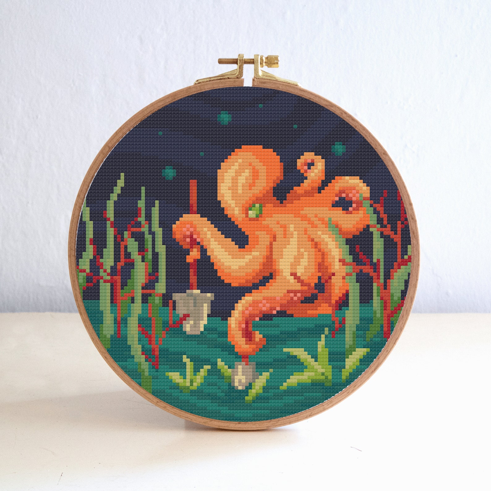 Octopus Funny Cross Stitch Pattern Set , Kraken Cross Stitch Pattern ...