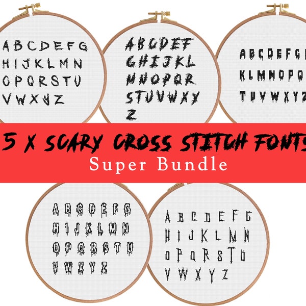 Scary Cross Stitch - Etsy