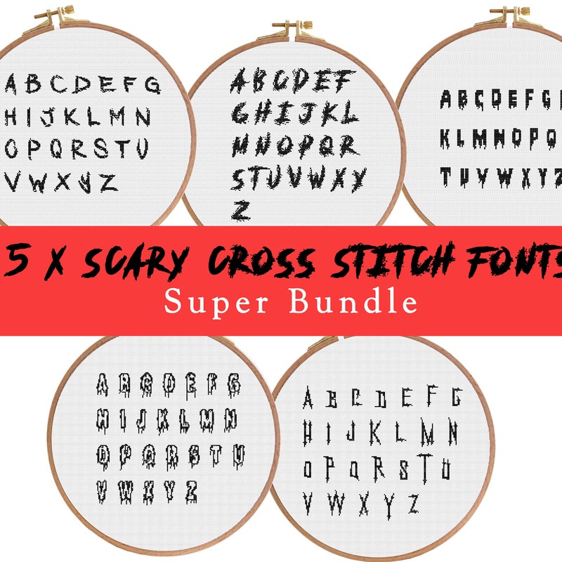Scary Cross Stitch - Etsy