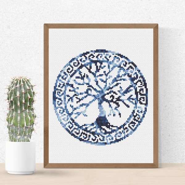 Four Seasons Tree of Life Cross Stitch Pattern - Etsy