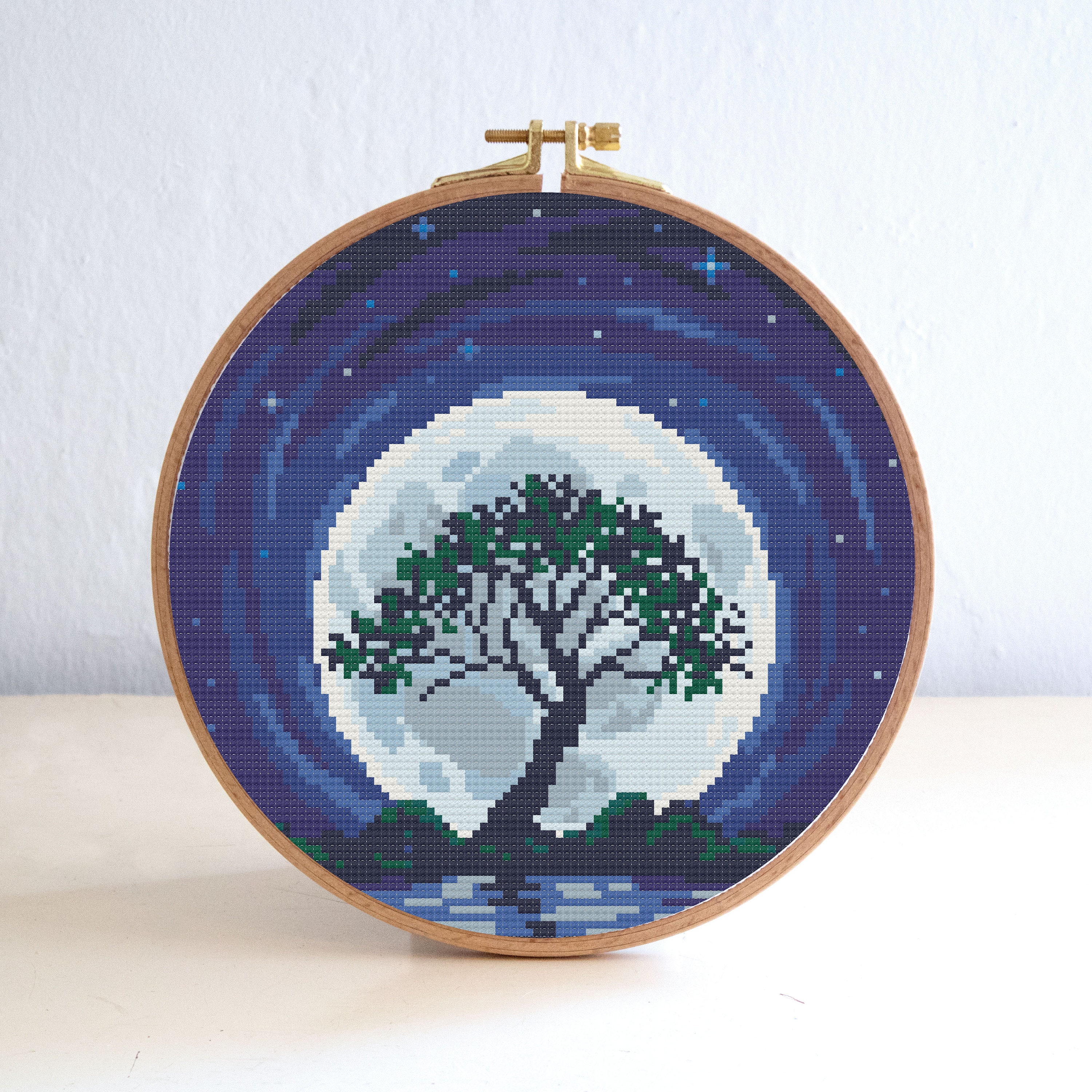 10 Nature Cross Stitch Pattern Set Easy Trees Landscape - Etsy Canada