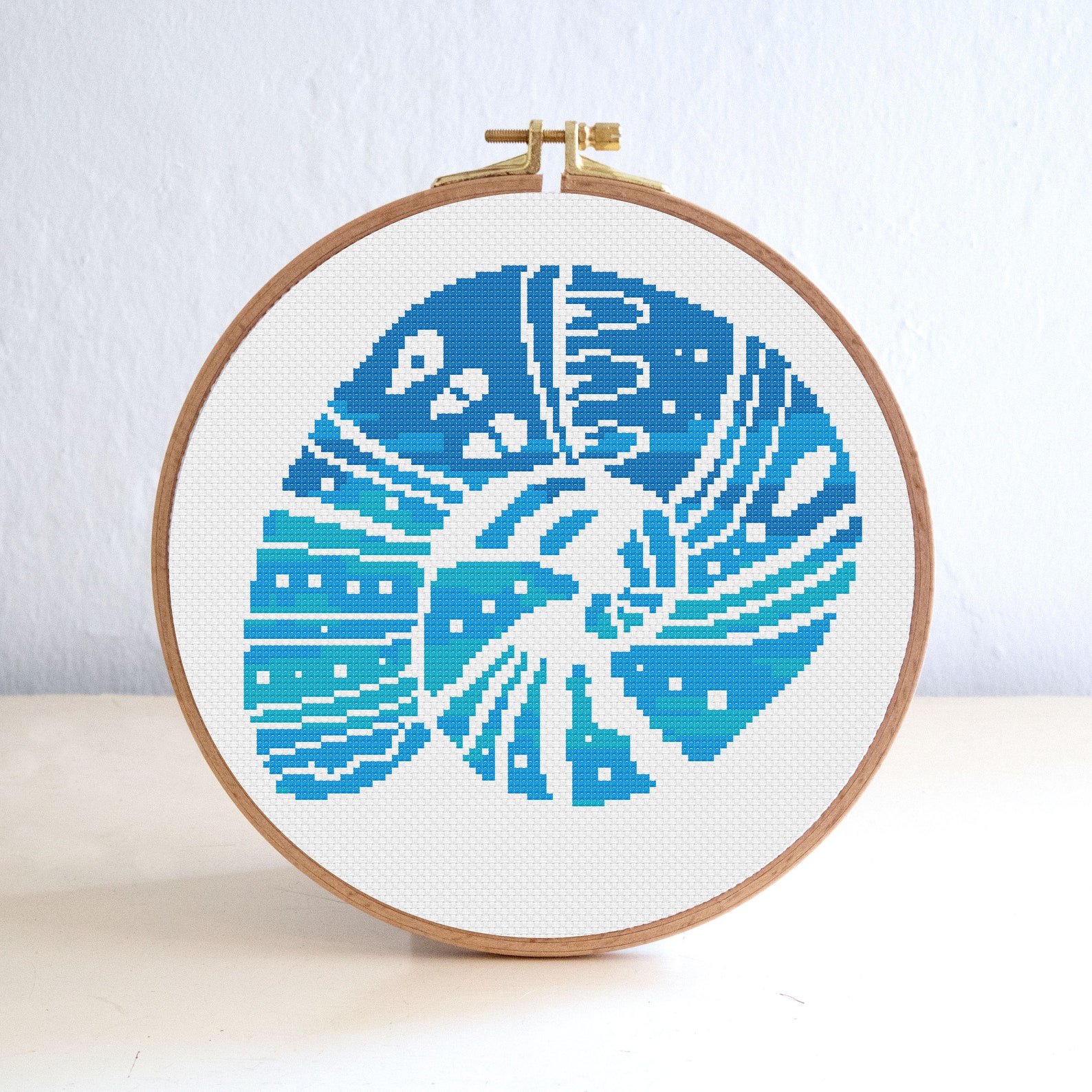 Mandala Sea Shell Cross Stitch Pattern Set , Beach Cross Stitch Pattern ...