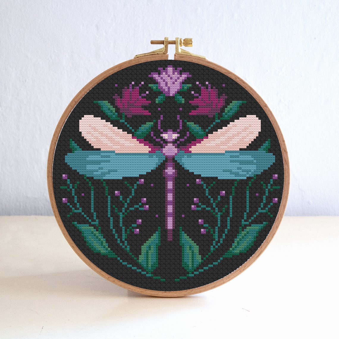 Dragonflies Cross Stitch Pattern Set Animal Cross Stitch - Etsy