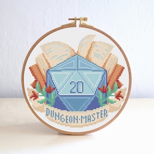 14 DND Dice Classes Cross Stitch Pattern Set , Game RPG Cross Stitch ...