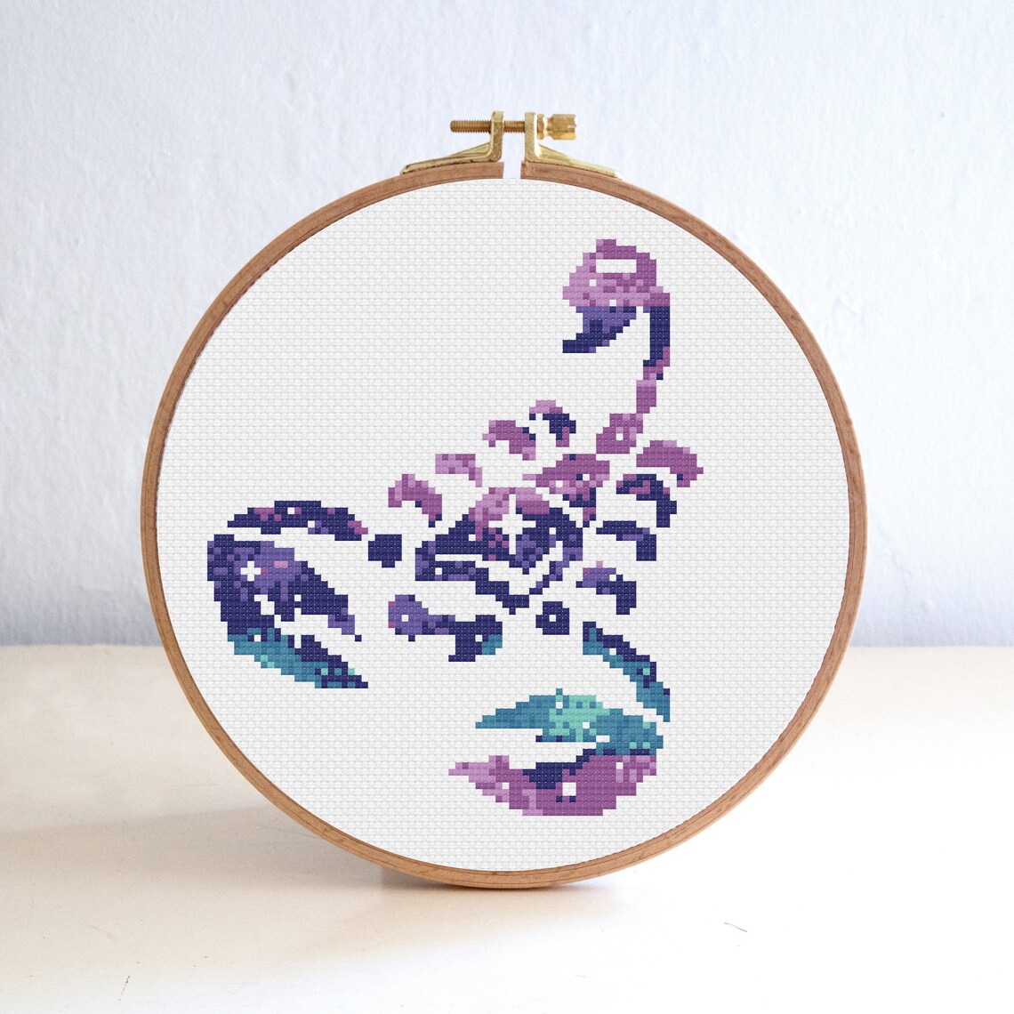 Scorpio Zodiac Sign Cross Stitch Pattern Astrology Galaxy - Etsy