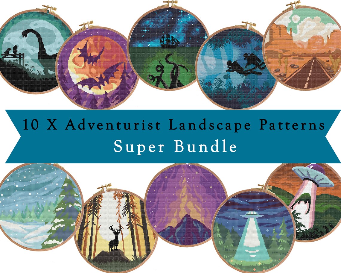 Scuba Diving Cross Stitch Pattern , Deep Ocean Cross Stitch Pattern ...
