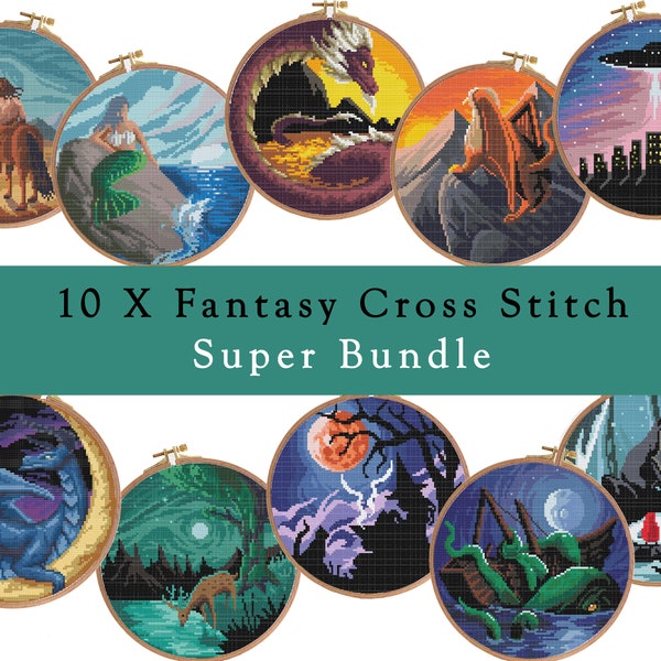 Fantasy Cross Stitch - Etsy