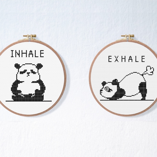 Cross Stitch Panda - Etsy