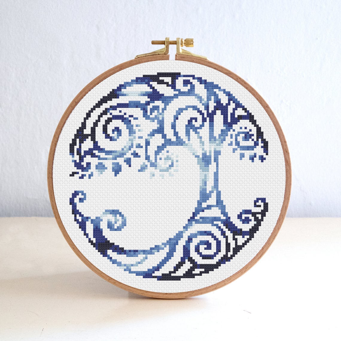 Celtic Tree of Life Cross Stitch Pattern Galaxy Cross Stitch - Etsy
