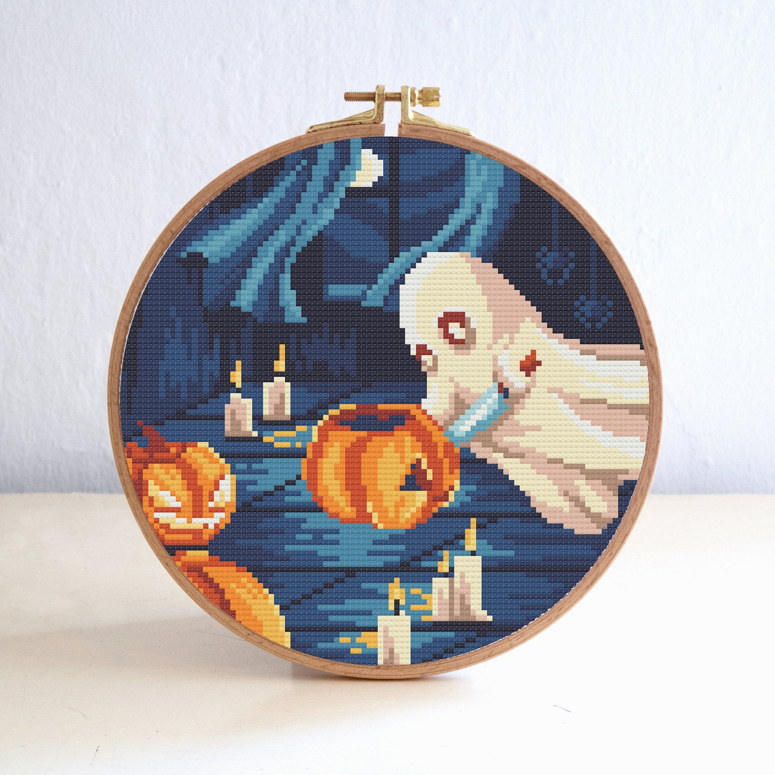 Cute Halloween Ghosts Cross Stitch Pattern Set of 5 Cute - Etsy