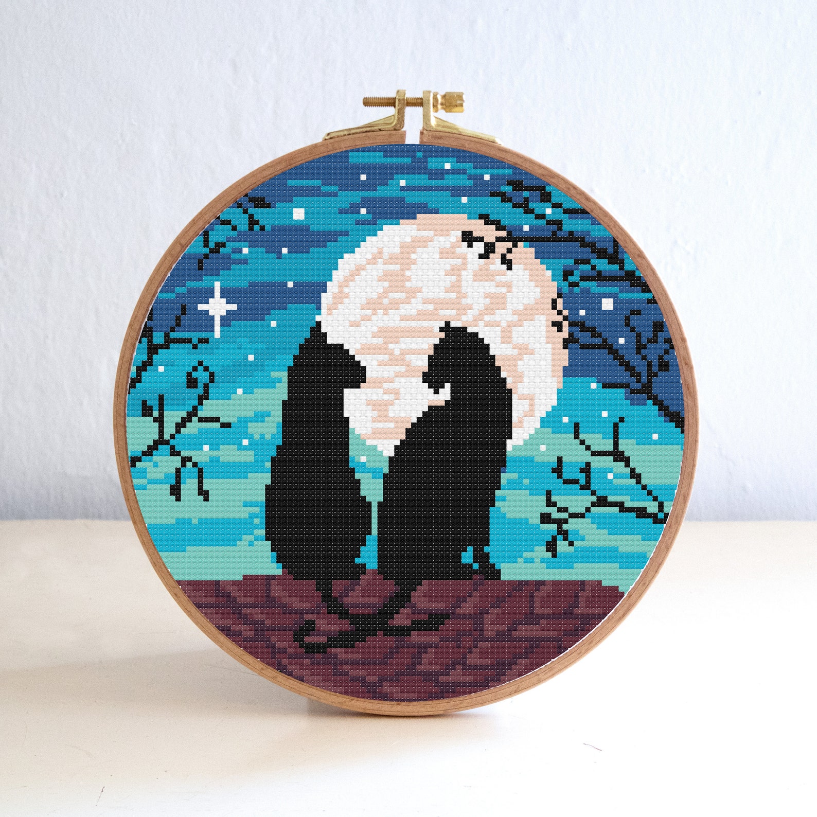 Cat Cross Stitch Pattern animal Embroidery Pattern Love - Etsy