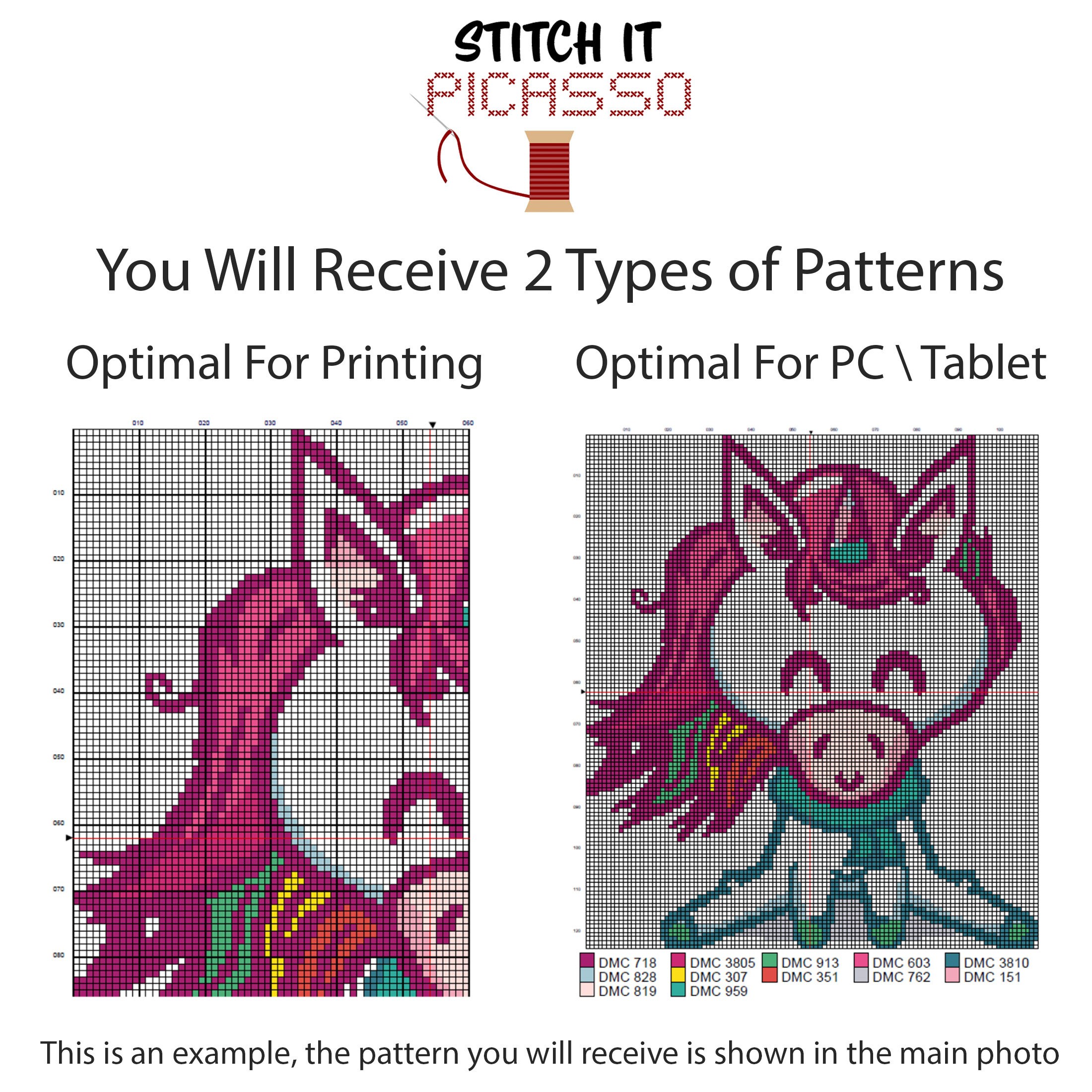 Colorful Flower Cross Stitch Pattern | Nature Floral Stitch Pattern ...