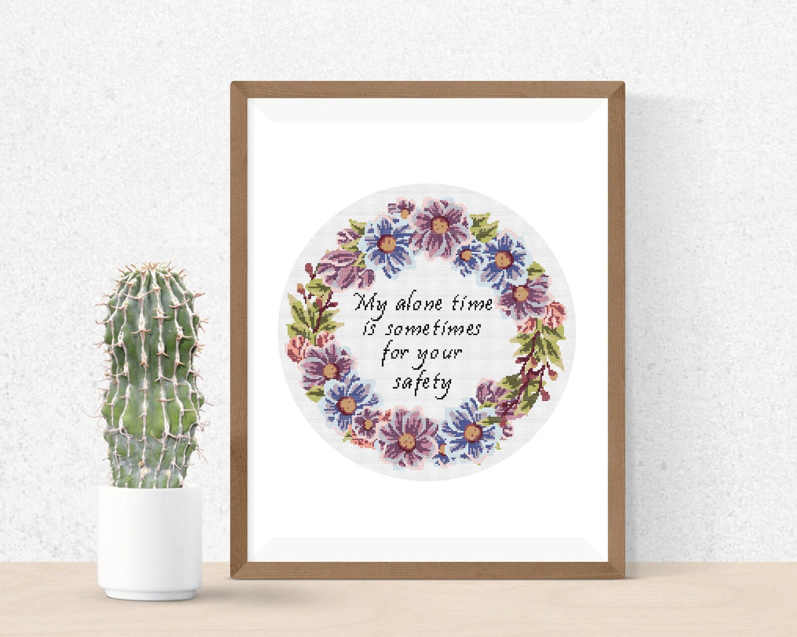 My Alone Time Work Quotes Cross Stitch Pattern Funny - Etsy