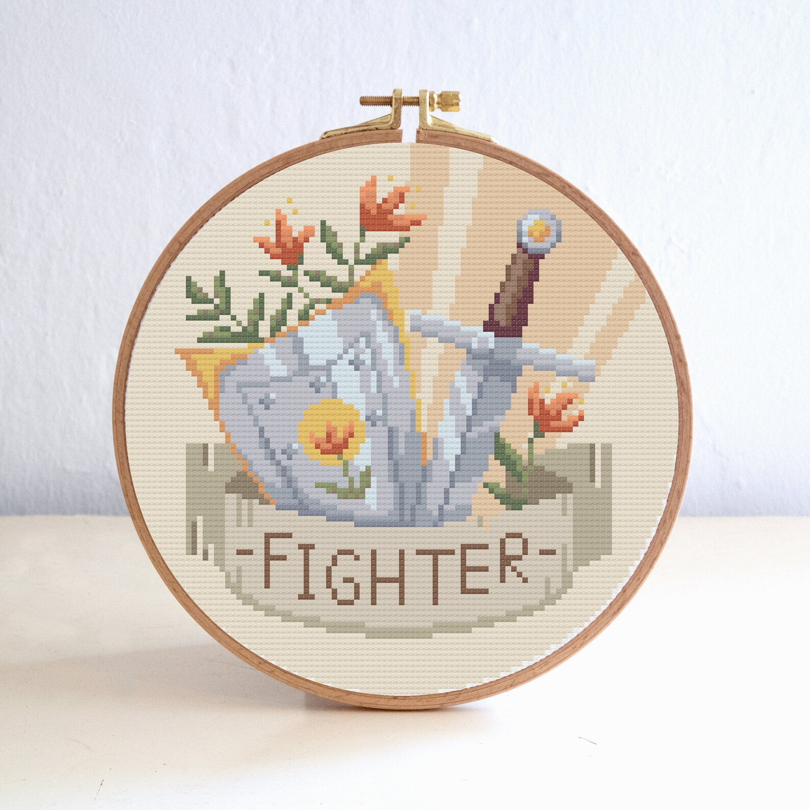 Fighter Class Cross Stitch Pattern Game RPG Cross Stitch | Etsy