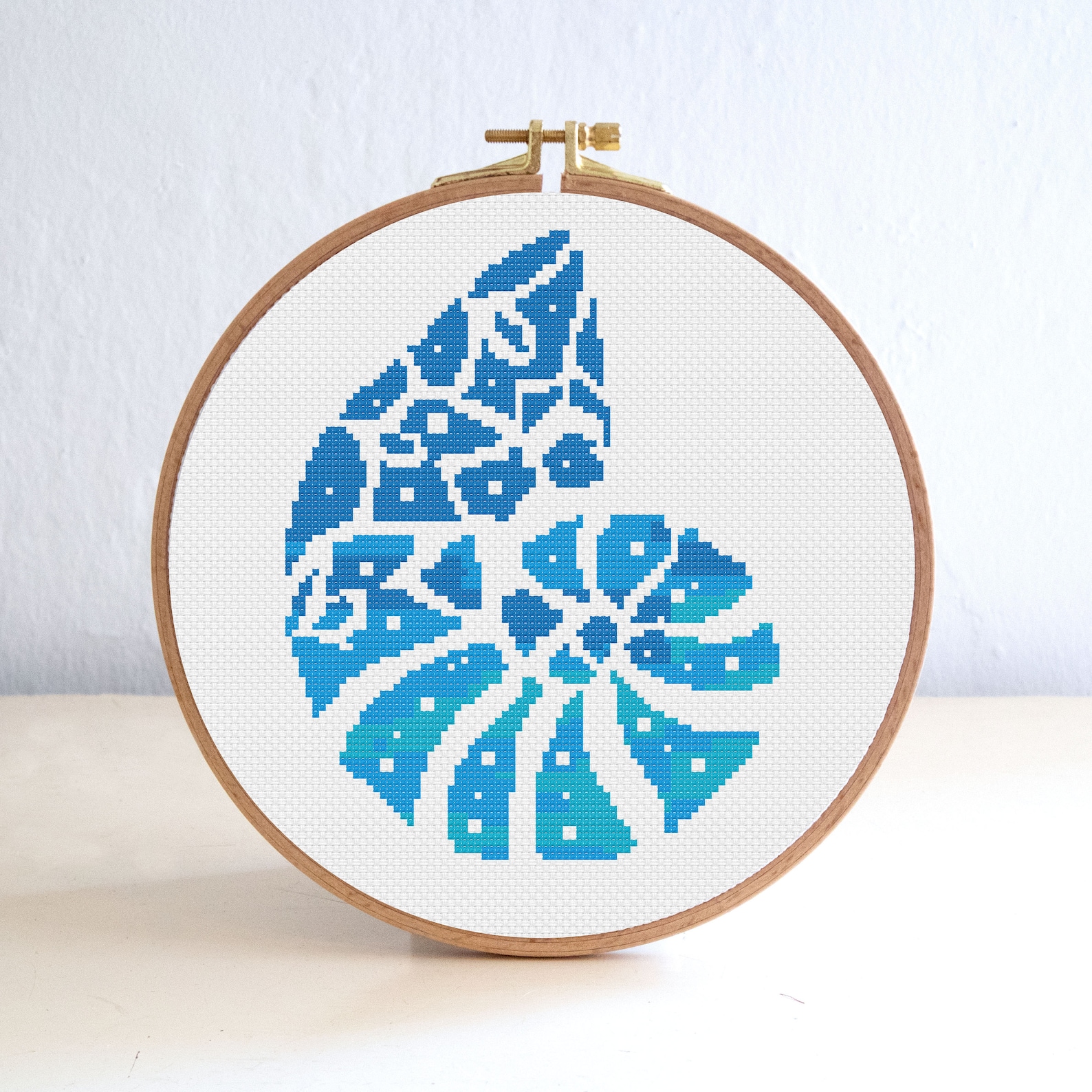 Mandala Sea Shell Cross Stitch Pattern Set , Beach Cross Stitch Pattern ...
